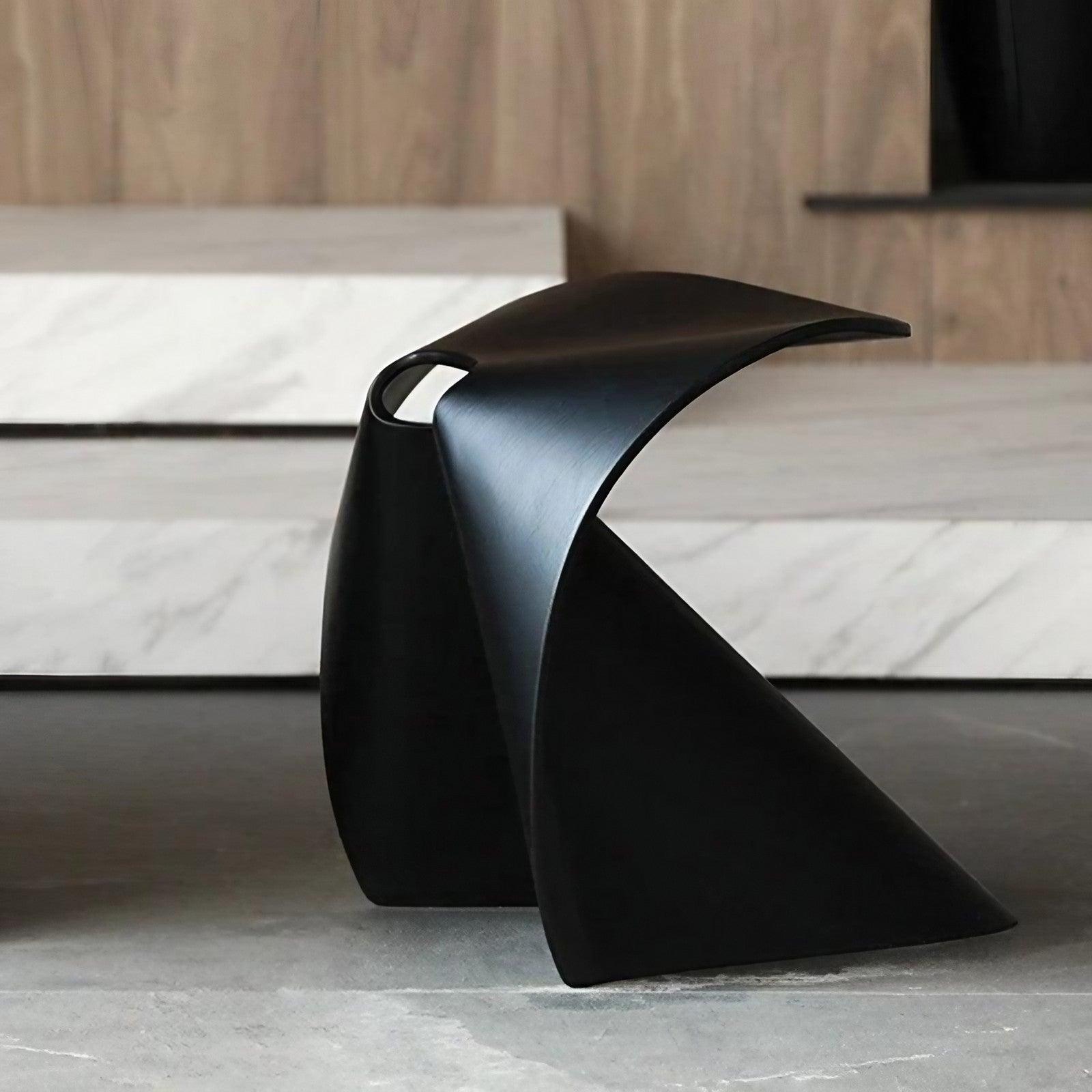 Light Luxury Solid Wood Side Table & Stool – Minimalist Design ...