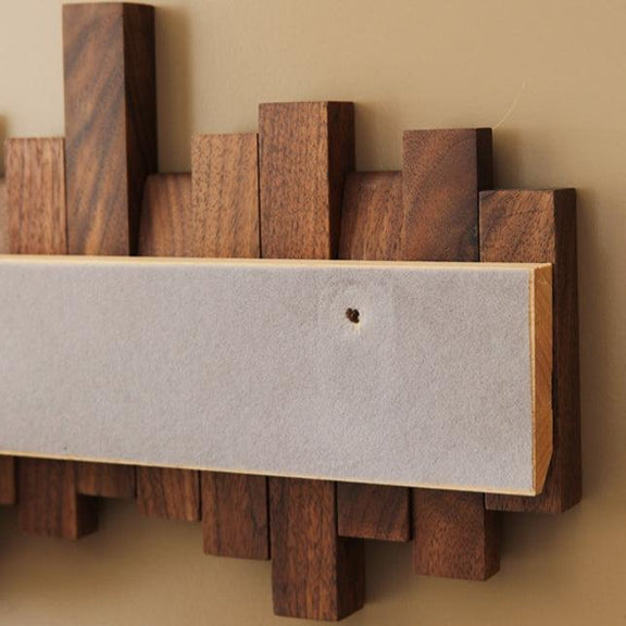 Black walnut wood piano key hooks - Wall-Mounted Coat and Hat Rack ...
