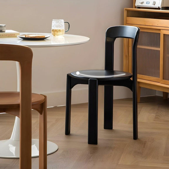 Set of 2 stackable wooden dining chairs – Woodartdeal