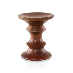 Light Luxury Solid Columns Stool Vintage, Ash Wood Handcrafted Side Ta ...