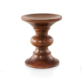 Light Luxury Solid Columns Stool Vintage, Ash Wood Handcrafted Side Ta ...