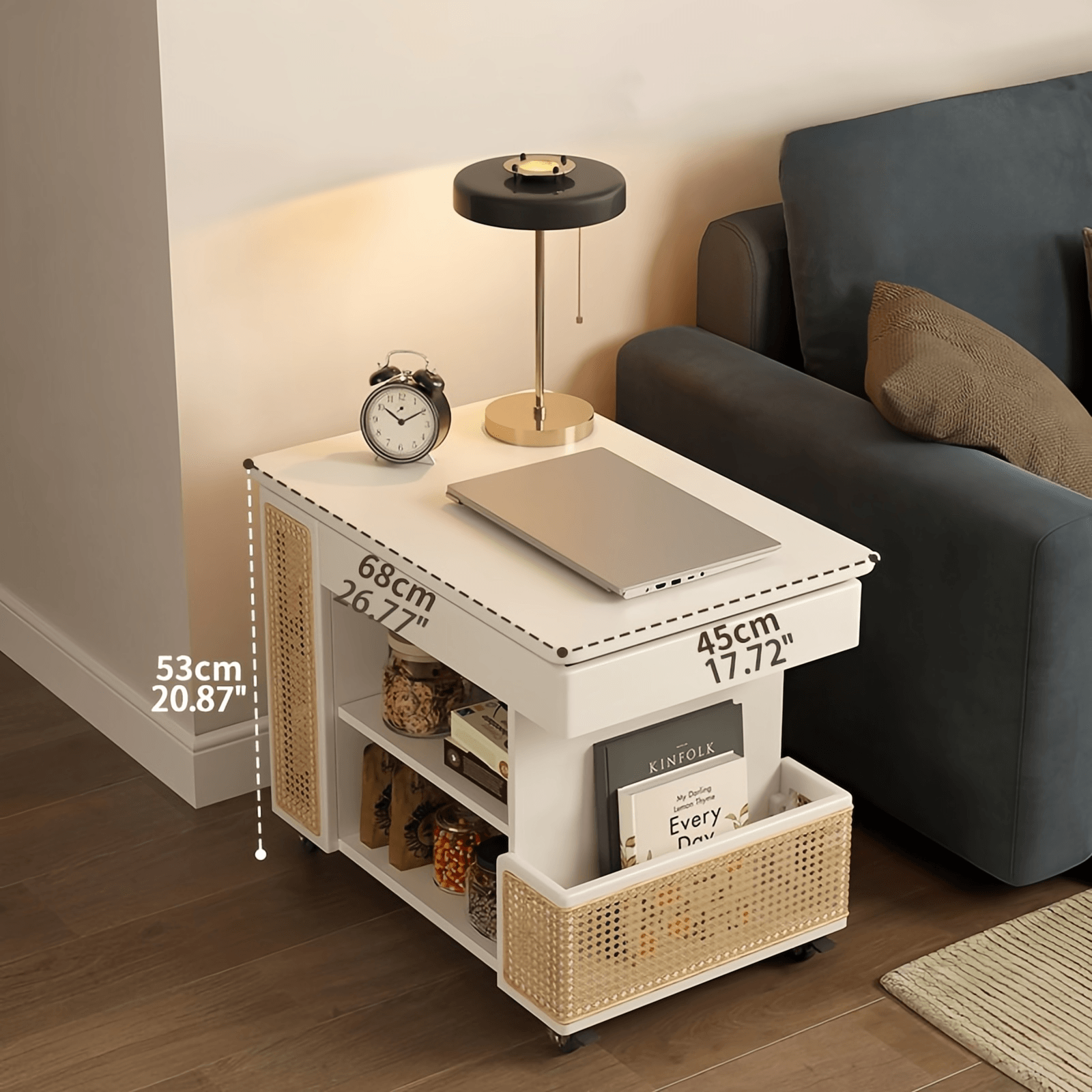 Solid Wood Movable Square Lift Top Coffee Table With Storage For Livin ...