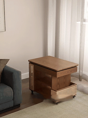 Solid Wood Movable Square Lift Top Coffee Table With Storage For Livin ...