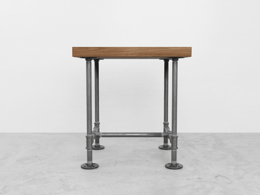 Woodartdeal Industrial pipe and wood side table