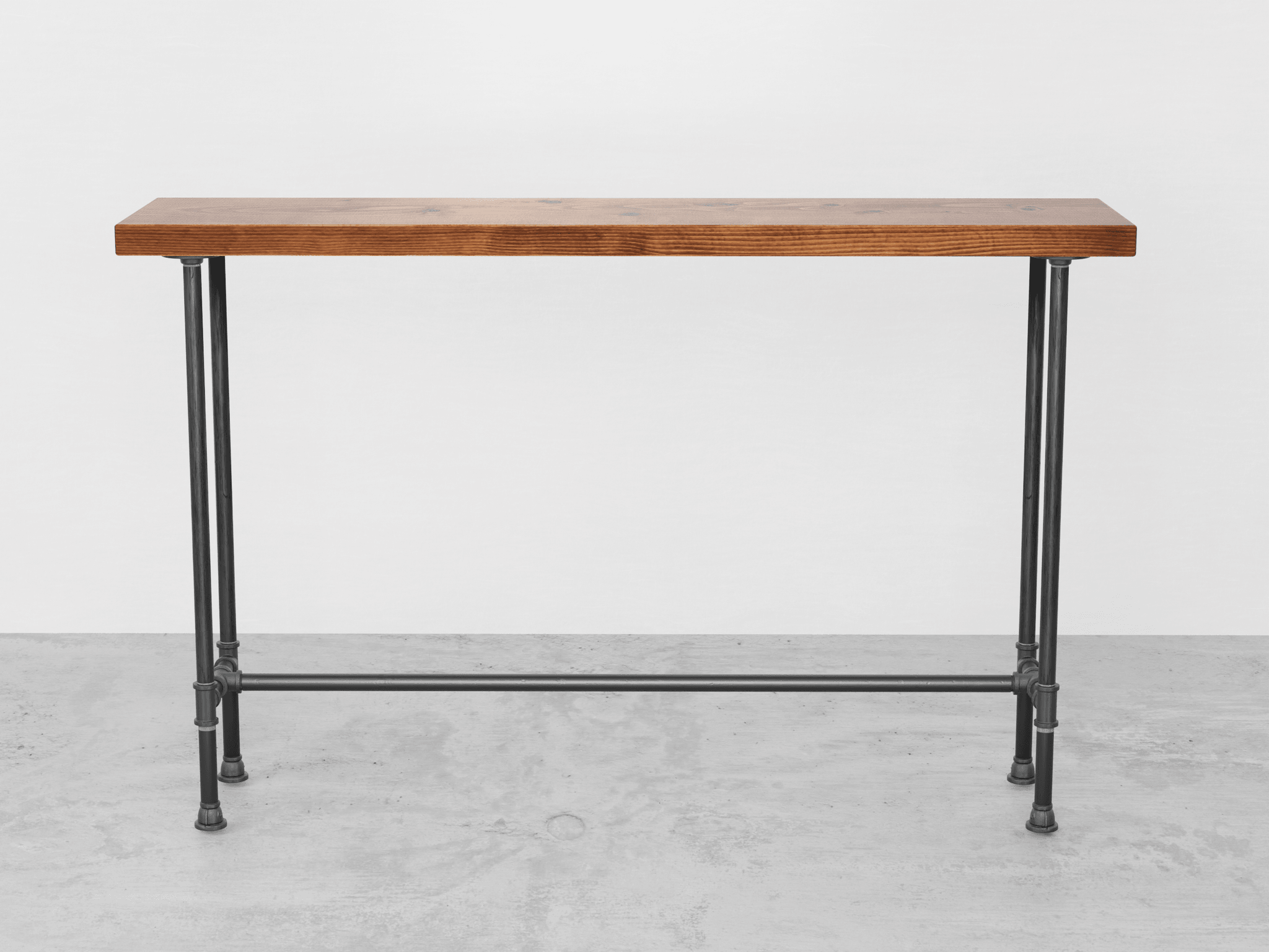 Woodartdeal Wood and pipe console table, Rustic console table