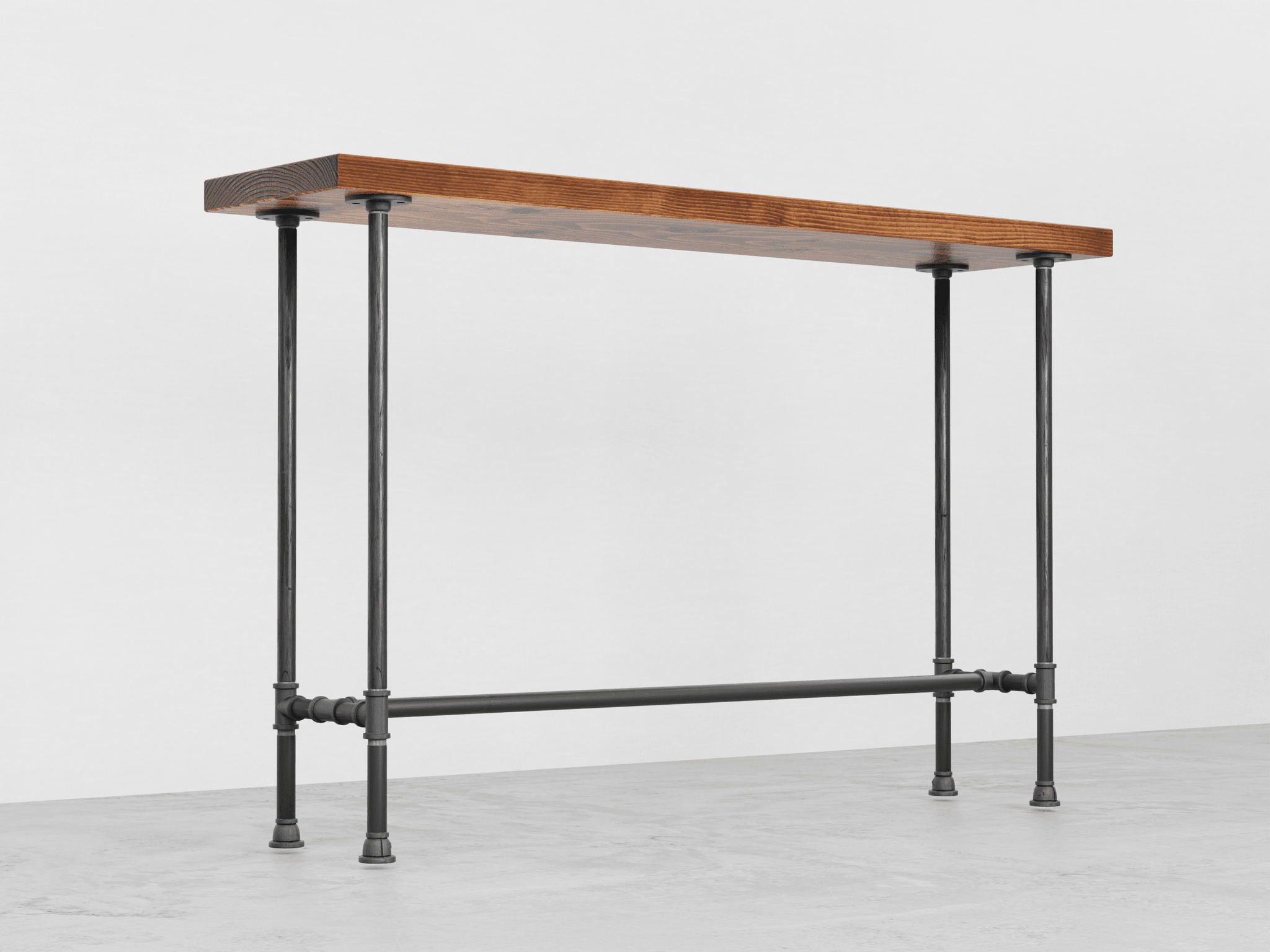 Woodartdeal Wood and pipe console table, Rustic console table